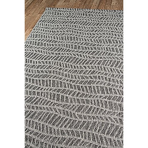 Novogratz Villa Collection Emilia Indoor/Outdoor Area Rug, 2'7" x 7'6" Runner, Grey