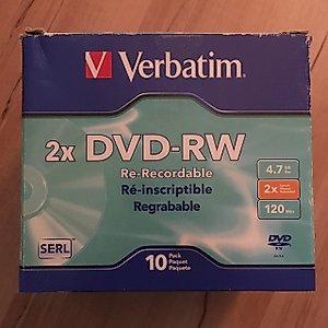 Verbatim 94918 Dvd Rewritable Media - Dvd-rw - 2x - 4.70 Gb - 10 Pack