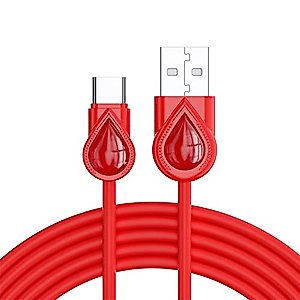 BGNTBUK Phone Charging Cables 2PCS 1m 3A Silicone Data Cable Mobile Phone Color Fast Charging Line Liquid Soft Plastic Flash Charging Cable C Charging Cable for Laptop