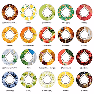 mozigena Compatible with air up Water Bottle pod Set Pack,Compatible with air up Bottle Flavour Pods, Flavored Fruit Taste Pods Bottle, 0 Sugar, 0 Calorie For Fitness Outdoor School (20 Flavors)