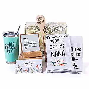 UNNESALT Nana Gifts - Birthday Gifts for Nana from Grandchildren, Grandkids, Granddaughter, Grandson - New Nana Gifts, Christmas Mothers Day Gifts For Nana - 20oz Tumbler