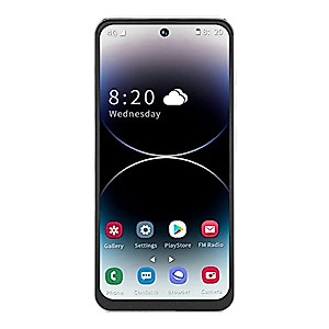 Unlocked Smartphones I14 Pro Max Android 12, 6.7inch HD Full Screen Gaming Phone Upgraded 4G Cell Phone 4GB RAM 128GB Face ID Fingerprint Unlocked Mobile Cellphones (White)(US Plug-White)