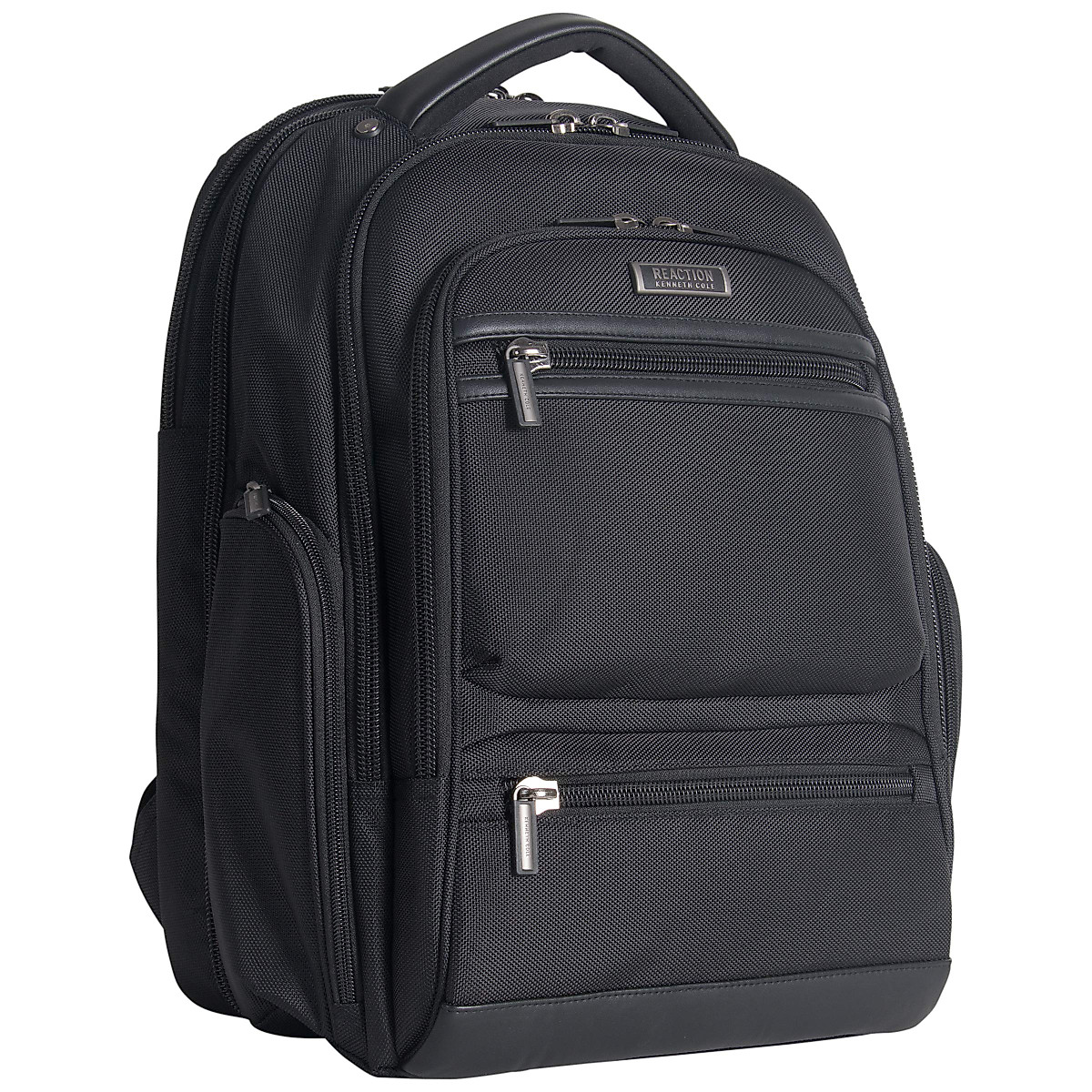 Kenneth Cole REACTION ProTec Travel Laptop 17" Computer Bag for Men & Women Casual Work/School/College Bookbag Day Pack, Black Business Backpack