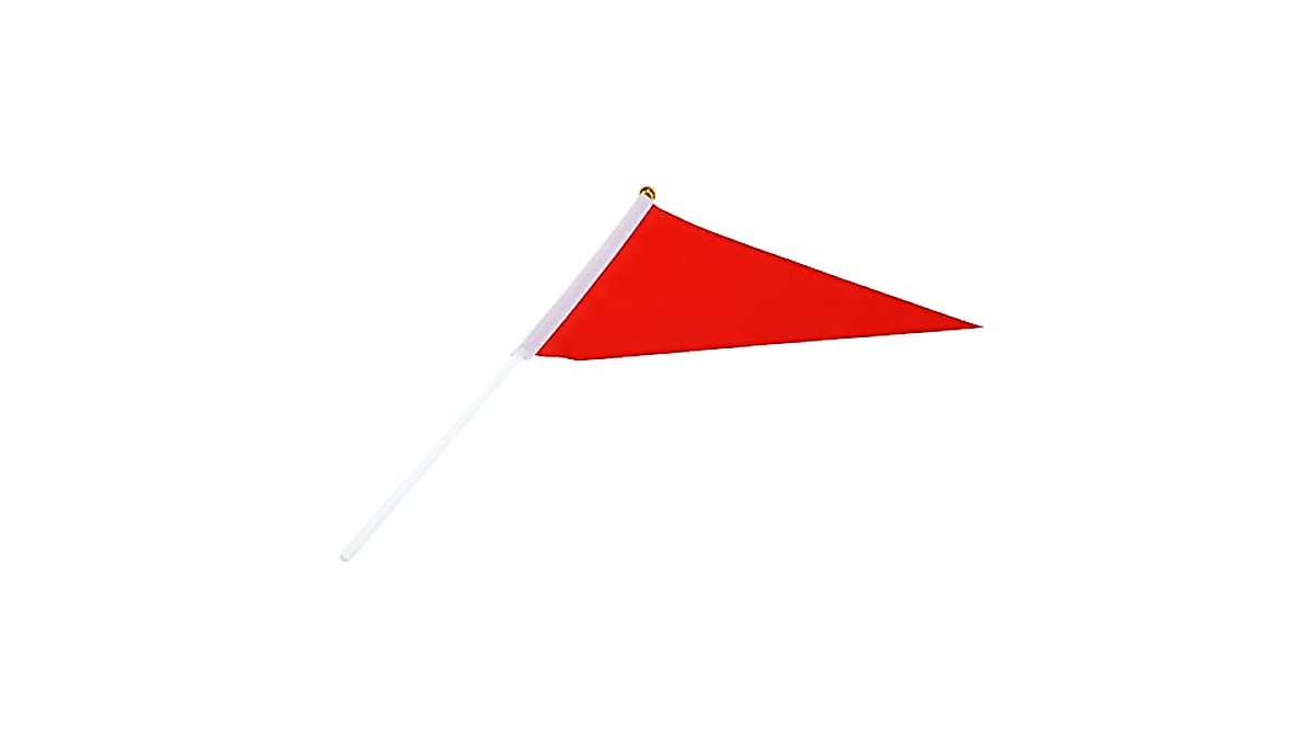 MY MIRONEY Stick Flag 40-Pack Pennants Stick Flag Hand Held Small Red ...