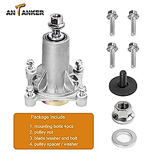 Antanker 187292 192870 Spindle Assembly Replacement Lawn Mower Parts AYP Craftsman 532187292 532187281 587819701 587125401 567253301 H usqvarna Mandrel Assembly 42" 46" 48" 54" Mower Deck Spindle