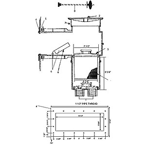 Equator Kafko Skimmer Basket (19-0163-1) White