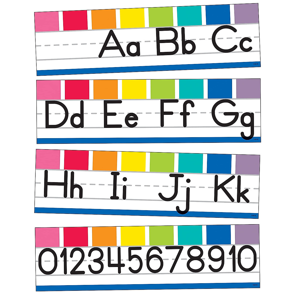 Schoolgirl Style - Hello Sunshine | Alphabet Line | Manuscript Mini Bulletin Board, 8pcs