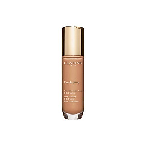 Clarins Everlasting Foundation | Full Coverage and Long-Wearing | Hides Imperfections, Evens Skin Tone and Hydrates | Natural, Matte Finish | Transfer-Proof, Sweat-Proof, Smudge-Proof | 1 Fl Oz