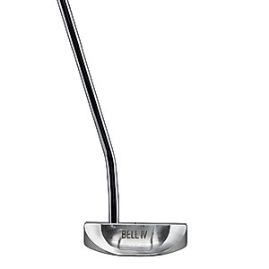 Bell IV H-390 Half-Offset CNC Milled Full-Mallet Golf Putter + Winn Dri-Tac Dark Gray Jumbo Grip (Right, 33)