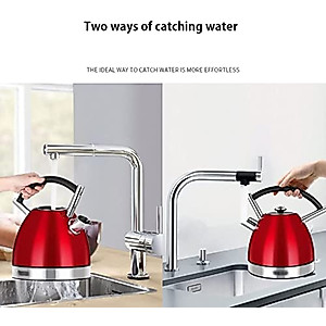 Water Boiler 1.7L/59.8OZ Electric Kettle, 1800W Safe and Fast Heating Design Hot Water Boiler, Large Mouth Design Tea Kettle, Red Fast Heating