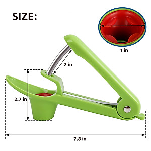 EWPJDK Cherry Pitter Tool Pit Remover Heavy-Duty Stainless Steel Olive Pitter Tool for Making Cherry Jam (Black)