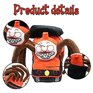 Koiernr Shovelware Brain Game Plush Fruit Plush, 10" Cute Soft Banana Pear Donut Stuffed Plushies, Game Stuffed Figure Doll for Fans Collection Gift (Red)