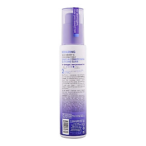 GIOVANNI 2chic Ultra Shine Leave-In Conditioning & Styling Elixir - Hair Serum for All Hair Types, Tsubaki Seed Oil & White Tea, Detangles, Smooths & Conditions, Tames Frizz - 4 oz