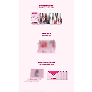 DREAMUS ROCKET PUNCH FLASH 2nd Single Album CD+Poster+Photobook+Photocard+Sticker+Message card+Tracking, Pink