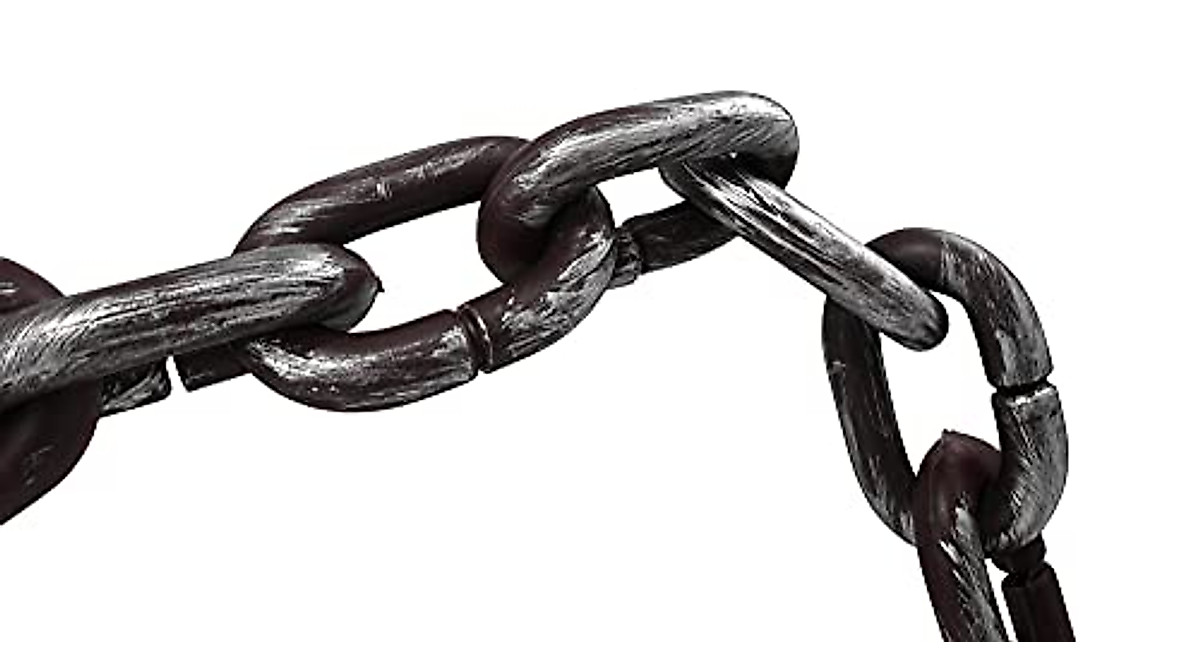 46" Fake Rusty Chain Prop | Halloween, Haunted Decor & Cosplay