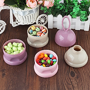 Accmor 3 Layers Baby Milk Powder Formula Dispenser On The Go, Formula Container for Travel, Non-Spill Stackable Baby Snack Storage Container with Handle, BPA Free, Purple