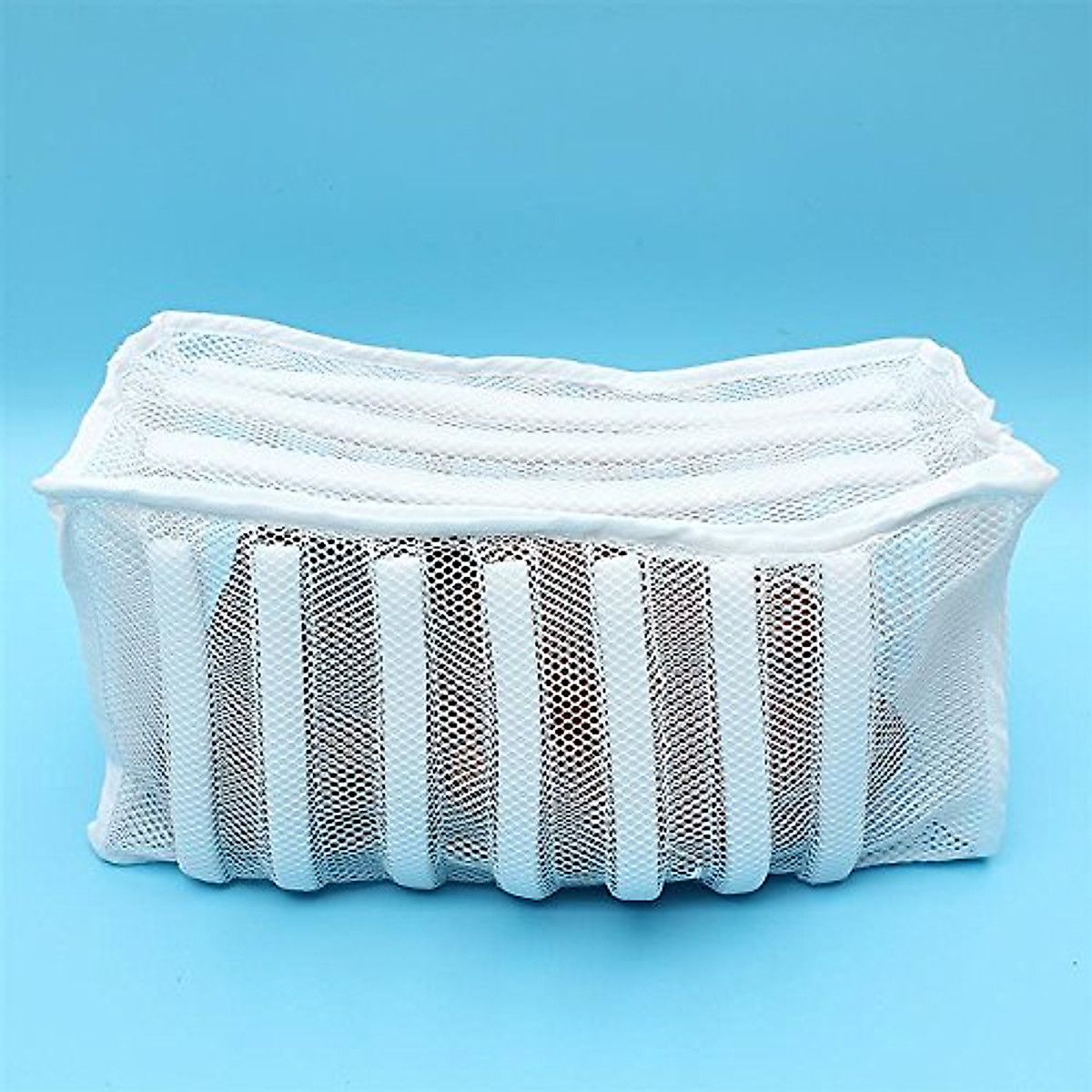 TanQiang Zippered Laundry Footwear Mesh Wash Bag Sneaker Washer Dryer White Shoes Clothes Washing Bag Home Cleaning Storage Tool Supplies