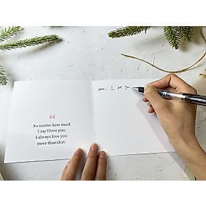 Miatoi Special Mother's Day Card, Birthday Card for Mother from Daughter Son, Sentimental Card for Mom, Thank You Mom, Love You My Whole Life