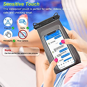 Waterproof Phone Pouch Up to 6.9", Floating Dry Bag for iPhone 13 12 11 Pro Galaxy S22 S21 Waterproof Case Large Capacity Sunscreen Glasses Storage Dry Bag for Swimming Rafting (Patented Product)