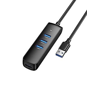 GPPZM USB HUB 3.0 Mini 4 Port USB 3.0 Splitter Micro USB Hub AdapterFour-in-one Docking Station Laptop