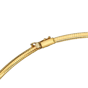 Ross-Simons Italian 4mm 14kt Yellow Gold Omega Necklace. 18 inches