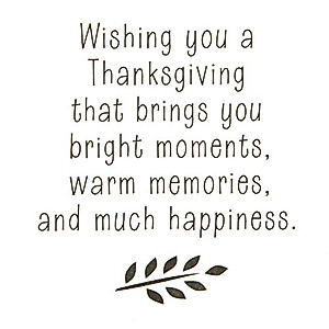 Hallmark Pack of Thanksgiving Cards, Colorful Turkey (4 Cards with Envelopes)