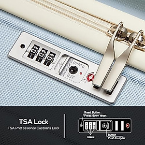 Melalenia Carry on Luggage 20 Inch Airline Approved, Hard Sided Luggage Sets with Spinner Wheels and TSA Lock,Travel Carry on Suitcase Set for Women