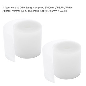 VGEBY Tire Liner, 2Pcs White Transparent Tire LinerPuncture Proof Inner Tire Protector Suitable for Mountain Bikes Road Bikes (26 inches) and Spare Supplies