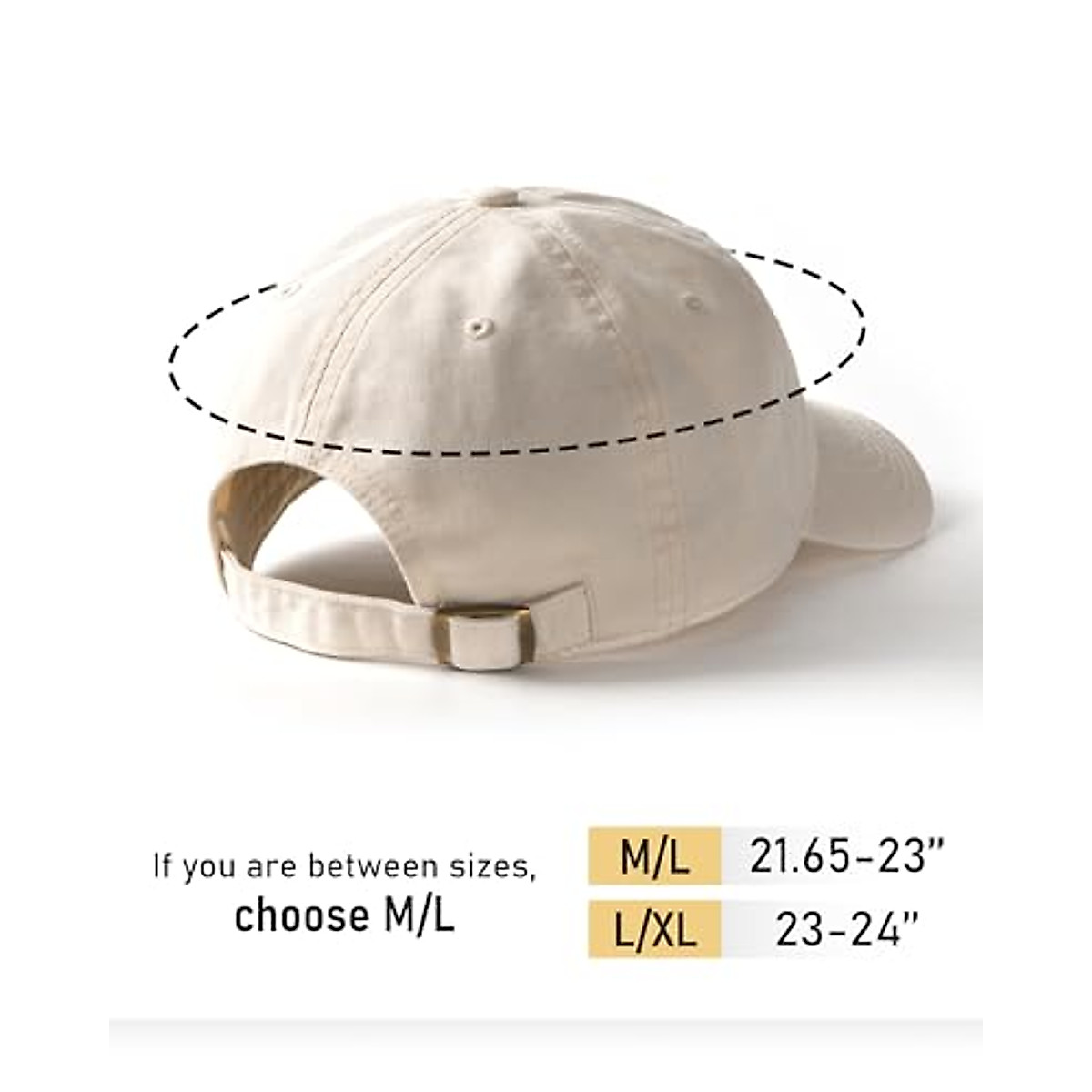 FURTALK Smile Face Baseball Cap for Women Men Adjustable Unstructured Washed Low Profile Baseball Hat Beige