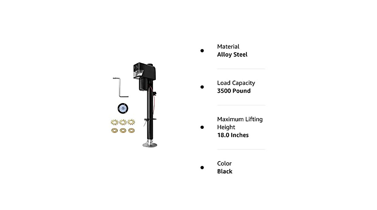 RVMATE Electric A-Frame Trailer Jack - Heavy Duty RV Lift 3500Lbs
