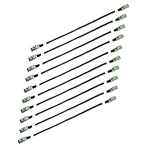 HAISDA Hat Rides Cap Retainer for Fishing,Hat Windy Clips for Boating,Hat Keeper and Eyewear Holder,Pack of 10 Black, 6-7