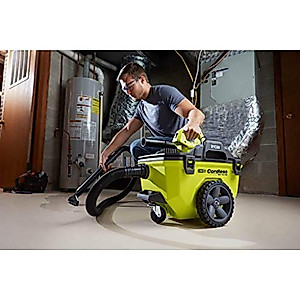 RYOBI 18-Volt ONE+ Lithium-Ion Cordless 6 Gal. Wet/Dry Vacuum Kit with (1) 9.0 Ah Battery and (1) 18-Volt Charger