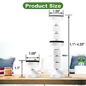 MuroMucci Headboard Stoppers for Wall Adjustable Bed Frame Anti-Shake Tool Furniture Anchor to Wall Bed Frame Wall Bumper Guards Protectors Bumper Bed Post Stoppers