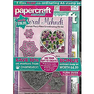 PAPER CRAFT ESSENTIALS MAGAZINE, FLORAL MEHNDI ISSUE, 2018 ISSUE NO, 168
