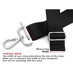 CRAFTMEMORE 2pcs Detachable Snap Hook Swivel Clasp w/Screw Bar VT493 Bag Strap Hardware Replacement (1 Inch, Brushed Brass)