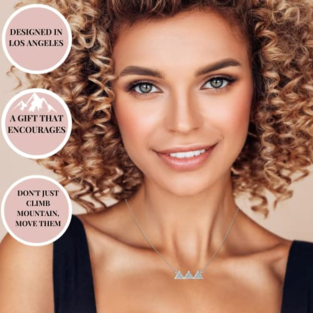 Daughter Necklace for Valentine's Day - Move Mountains, Sterling Silver 925 - Daughter Gifts from Mom or Dad, Necklace for Daughter, Birthday Gift, Graduation Gifts, Mother Daughter Jewelry Gift