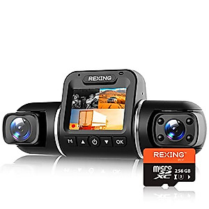 RexingUSA 256GB microSDXC UHS-3 4K Full HD Video High Speed Transfer Monitoring SD Card with Adapter for Dash Cams, Surveillance System, Security Camera, & Body Cam