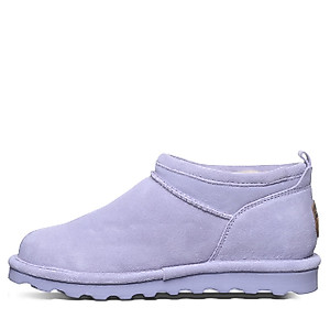 BEARPAW Women's Super Shorty Persian Violet Size 10 | Women's Ankle Boot | Women's Slip On Boot | Comfortable Winter Boot
