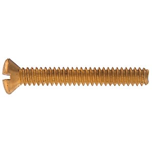 Hillman 4199 Bright Brass Electrical Switch Plate Screw 6-32 x 1 in. (20-Pack)