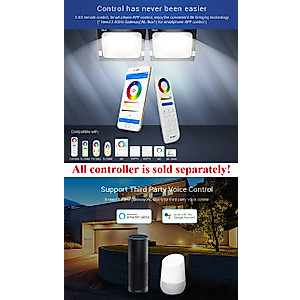 LGIDTECH 20W Miboxer RGB+CCT LED Flood Light AC85-265V Color Changing 2700K-6500K Color Temperature Adjustable