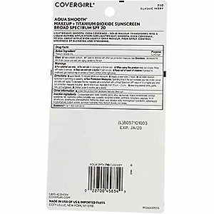 CoverGirl Smoothers Aquasmooth Classic Ivory 710 Compact Foundation -- 2 per case.