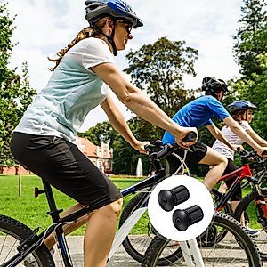 INOOMP 2pcs Bicycle Handlebar Bike Handle End Plugs Handlebar End Caps Handlebar Ends Bar End Plugs Handlebar Locking Caps Alloy Handlebar Plug Handle Bar Grip Plugs Handlebar Lock Plug