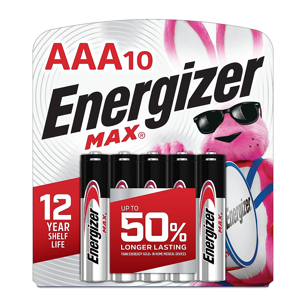 Energizer MAX AAA Batteries, Triple A Alkaline Batteries (Pack of 1, 10 Count Total)