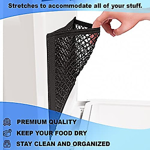 NATIKON Cooler Storage Net Bag High Capacity Nylon Mesh Storage Net Cooler Organizer for Coolers - 2 Pack (Large)