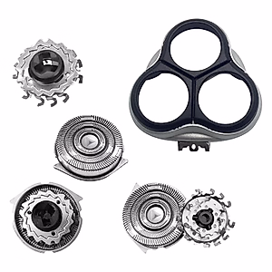 HQ9 Replacement Heads for Philips Norelco Shaver Series 8100/8200/9100/AT920/AT928 Electric Shaver High Precision Replacement Razor Blades (Free Cleaning Wipes+Brushes)