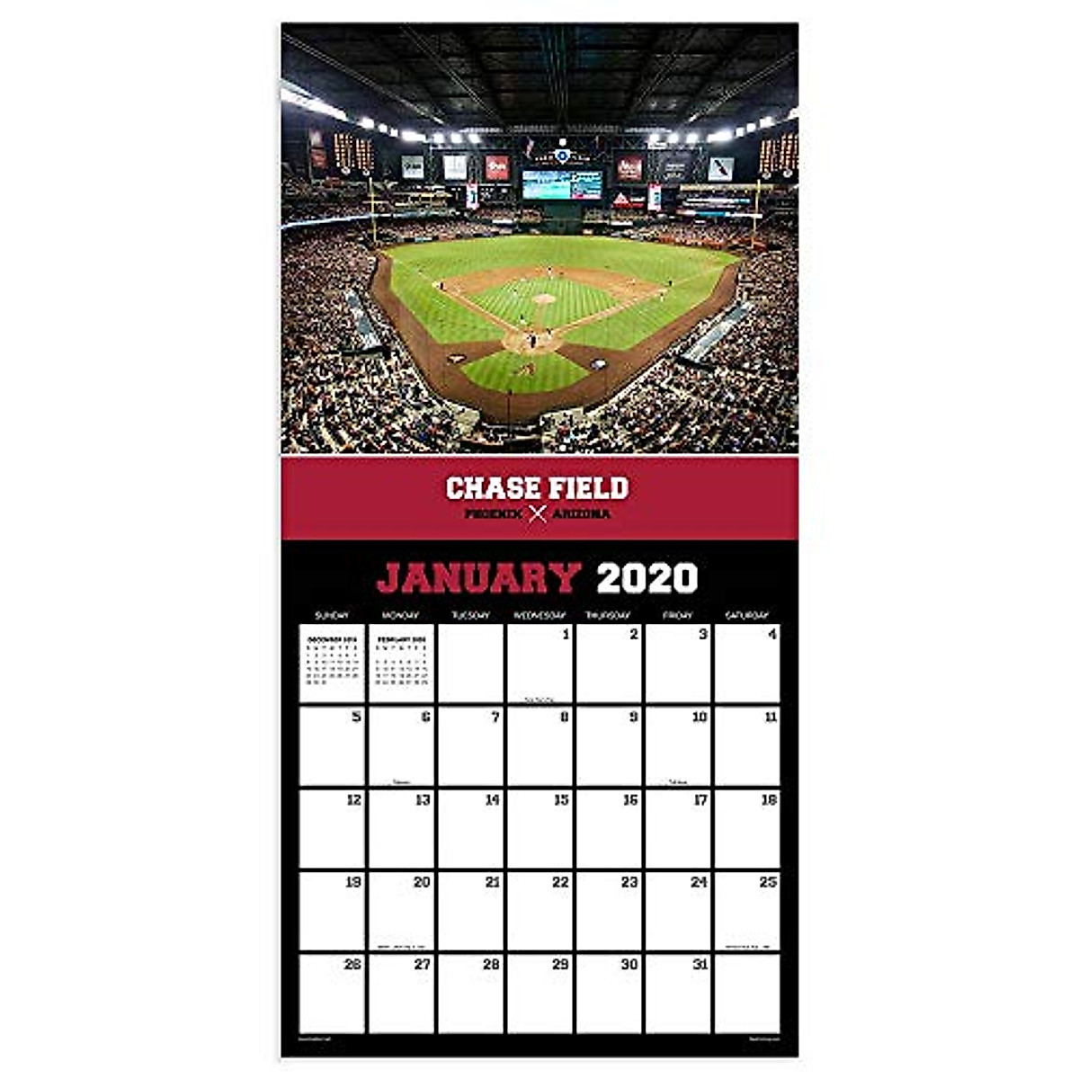 2020 Ballparks Wall Calendar