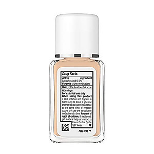 Neutrogena SkinClearing Oil-Free Acne and Blemish Fighting Liquid Foundation with Salicylic Acid Acne Medicine, Shine Controlling, for Acne Prone Skin, 105 Caramel, 1 fl. oz