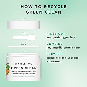 Farmacy Natural Makeup Remover - Green Clean Makeup Meltaway Cleansing Balm Cosmetic - 12ml Sample Size