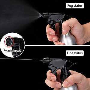 DOWEI 250ml Aluminum Empty Spray Bottles,2pcs Reliable Sprayer Empty Spray Bottles 250ml Aluminum Bottle for Hairdressing Tattooing Green Soap Flowers Water Sprayer Tool