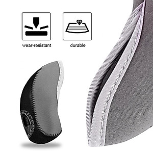 10Pcs Golf Club Head Cover, Neoprene Protective Headcover Golf Club Iron Head Covers Set (Grey + Black) Funny Driver Heads Iclubs
